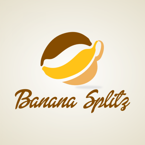 Banana splitz Restaurant Logo Template | Bobcares Logo Designs Services