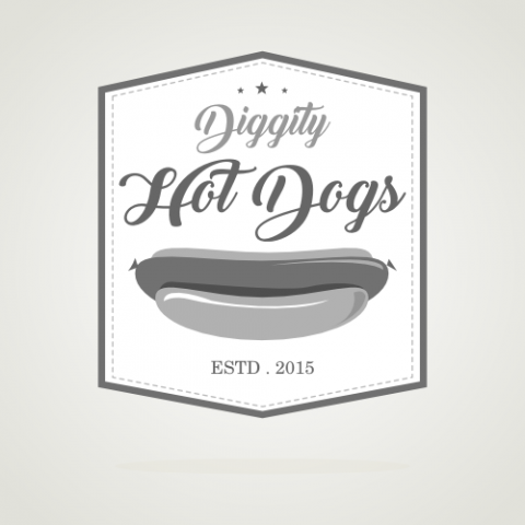 Diggity hot dogs Restaurant Logo Template | Bobcares Logo Designs Services
