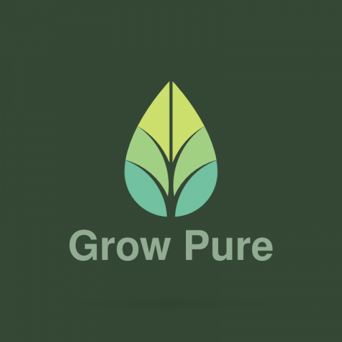 Grow Pure Farm Logo Template | Bobcares Logo Designs Services
