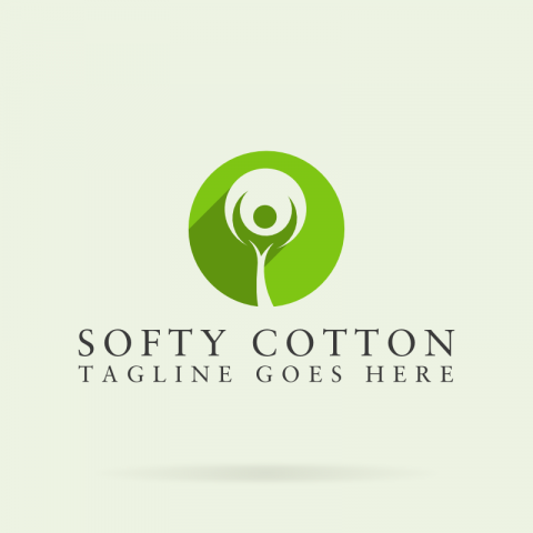 Softy Cotton Farm Logo Template | Bobcares Logo Designs Services